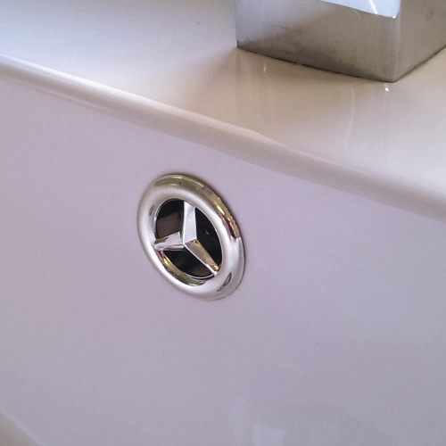 Bathroom Sink Overflow Chrome Ring (25mm) | JT Pickfords