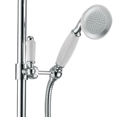 Hynar Traditional Chrome Thermostatic Dual Control Exposed Shower Mixer ...