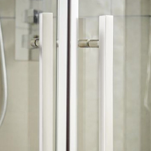 Hudson Reed Apex Chrome 1400mm Sliding Shower Door 8mm Glass (1950mm) | JTPickfords.com
