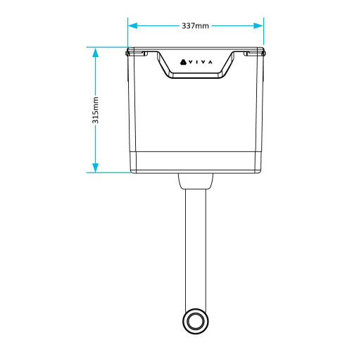 Viva Sanitary Skylo (Bottom & Side Entry) Black Concealed Cistern ...