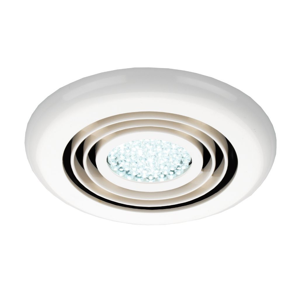 Cyclone White LED High Powered Inline Fan - Cool White | JTPickfords.com