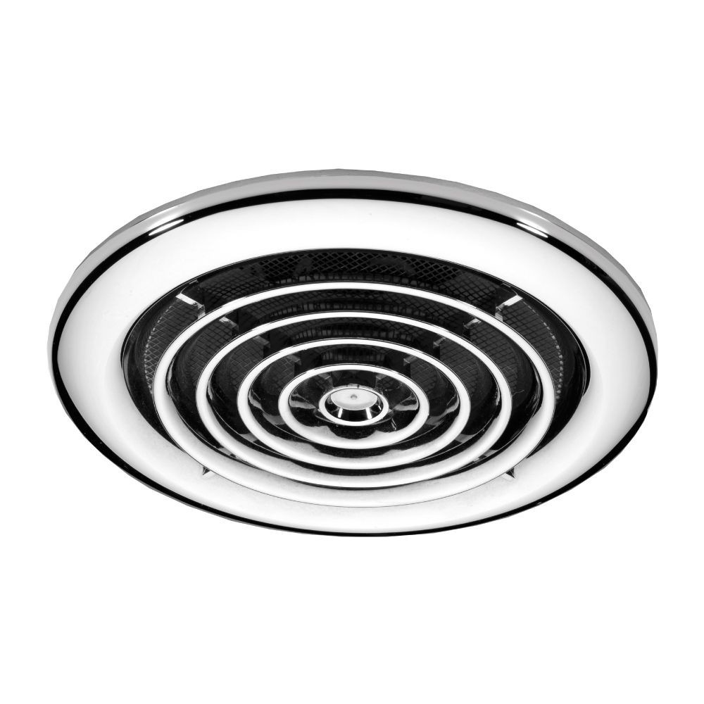 Cyclone Chrome Non Illuminate High Powered Inline Fan | JTPickfords.com