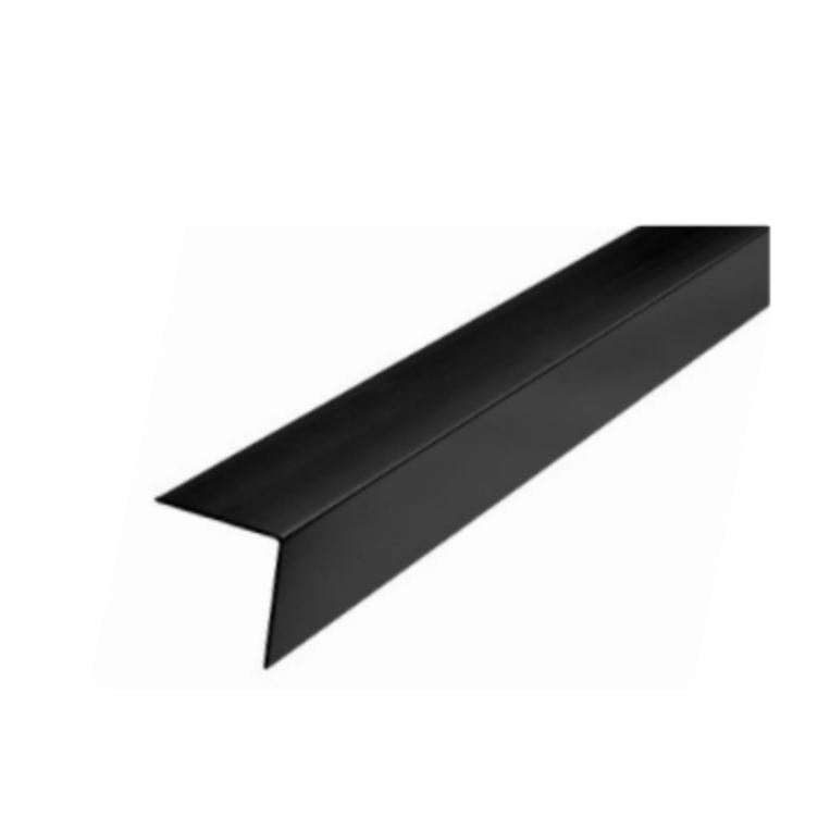 PVC Black 25mm x 25mm x 2500mm Corner Trim | JTPickfords.com