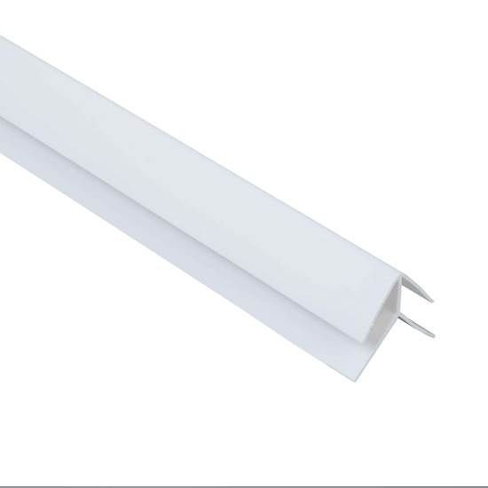 10mm SplashPanel External Corner White | JTPickfords.com