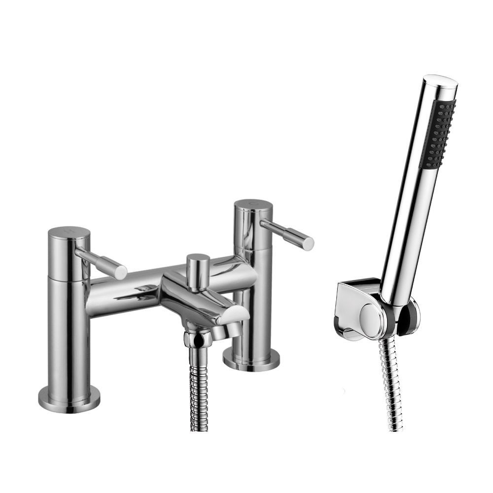 Aspen Chrome Bath Shower Mixer & Shower Kit | JTPickfords.com