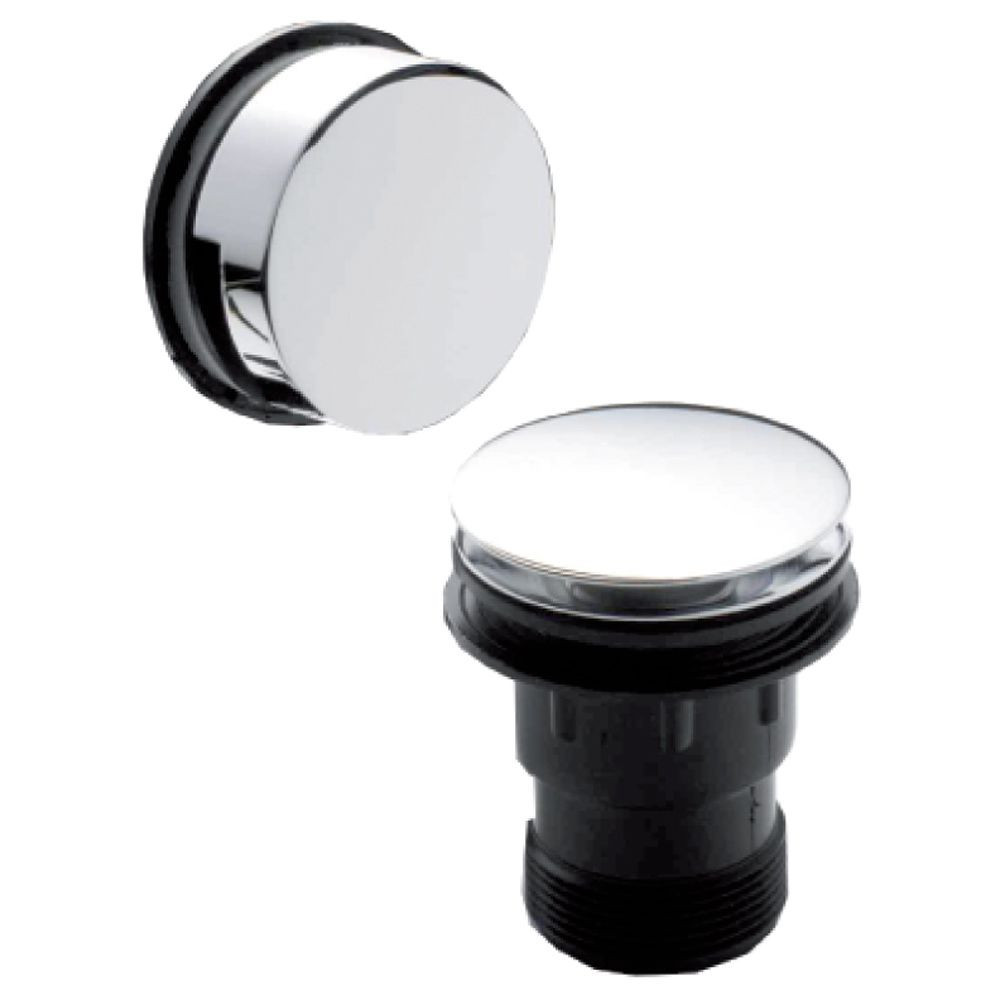 Easyclean Chrome Push Button Bath Waste & Overflow | JTPickfords.com