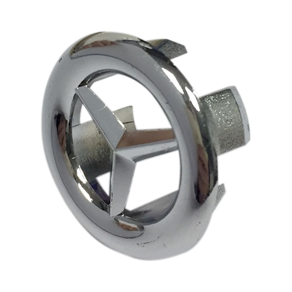 Bathroom Sink Overflow Chrome Ring (25mm) | JT Pickfords