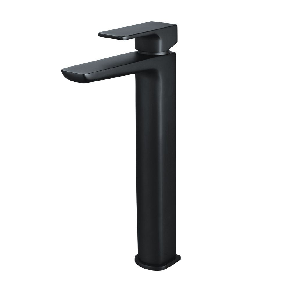Hydro Matt Black High Rise Basin Mono Mixer | JTPickfords.com
