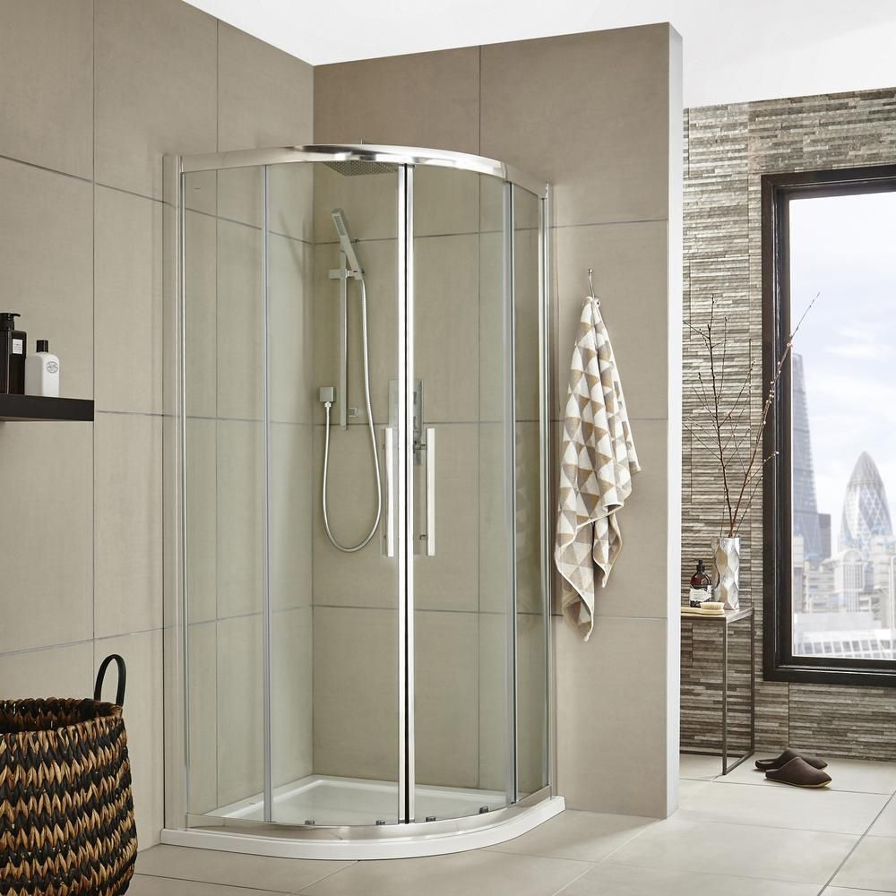 Apex 900mm Quadrant Shower Enclosure, Tray & Waste | JTPickfords.com