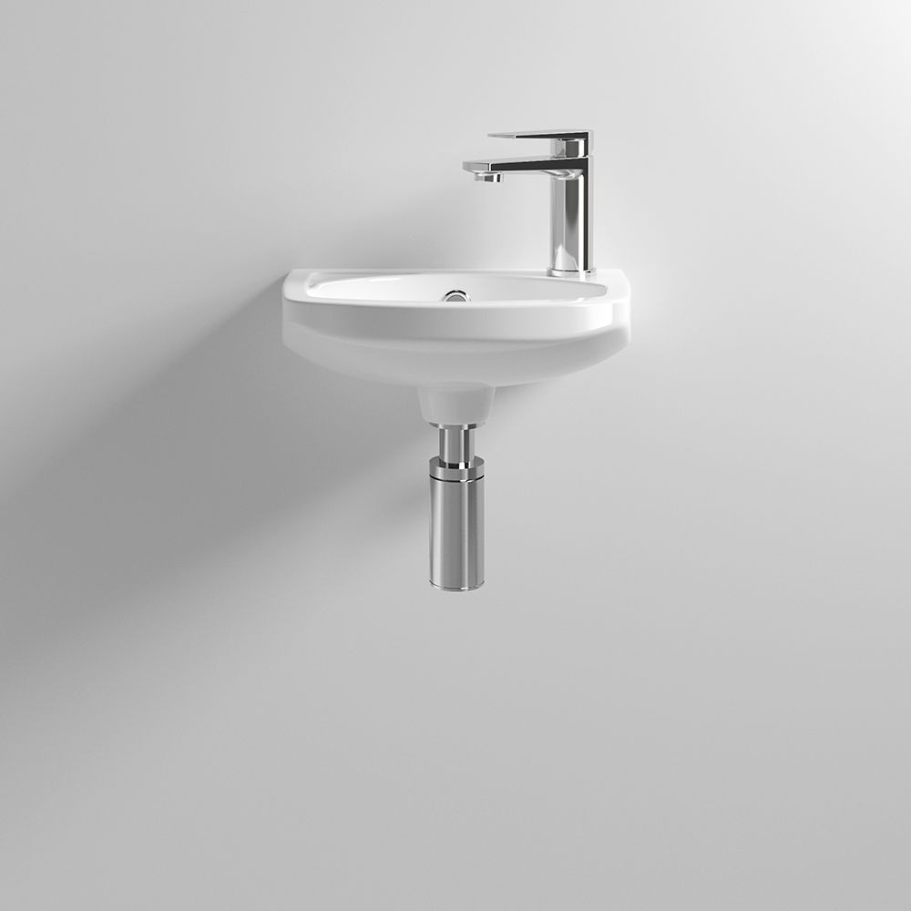 350mm Square Wall Hung Basin - 1 Tap Hole | JTPickfords.com