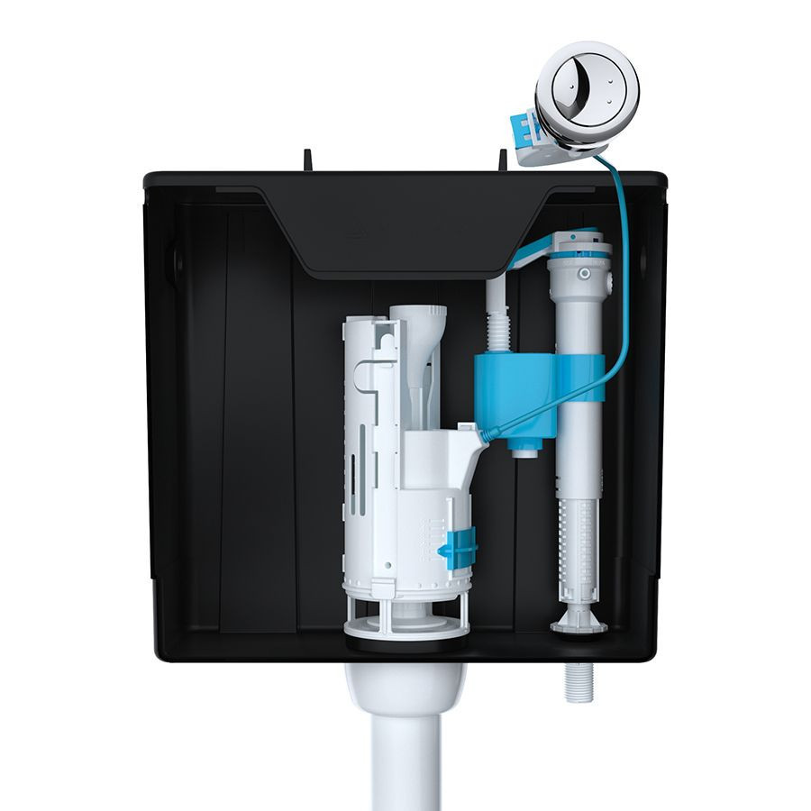 Viva Sanitary Skylo (Bottom & Side Entry) Black Concealed Cistern ...